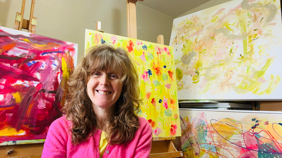 Heather Rachel Colourful Original Abstract Expressive Fine Art ...