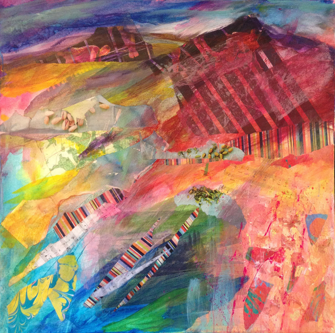 Heather Rachel Colourful Original Abstract Expressive Fine Art ...